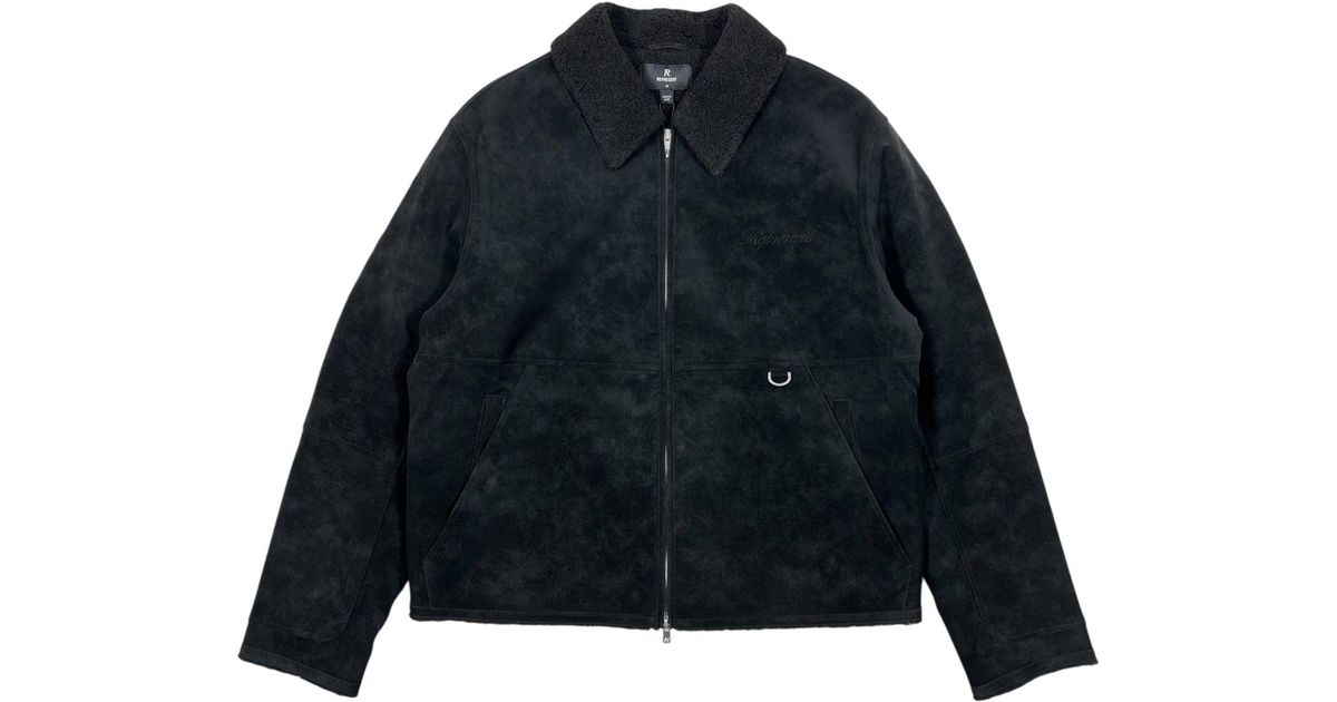 Represent Mlm100132-01 Shearling Jacket Jet in Blue for Men | Lyst