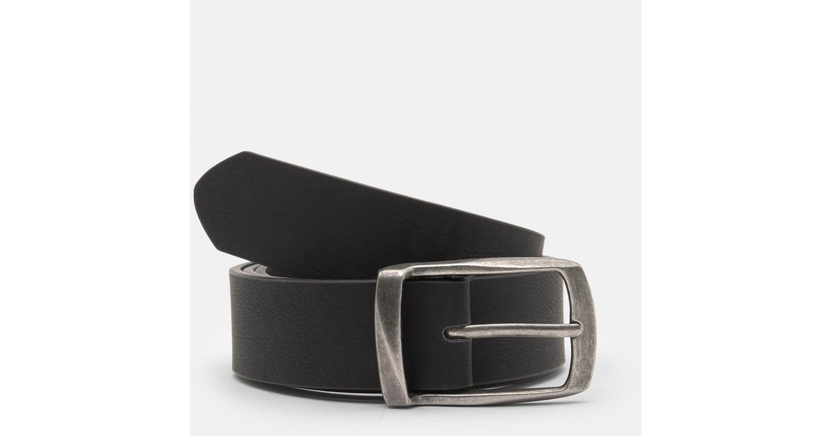 Pull&Bear Leather Effect Belt in Black for Men | Lyst UK