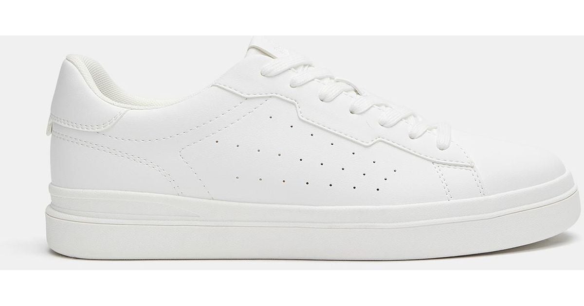 Pull&Bear Basic Chunky Sole Trainers in White for Men | Lyst UK