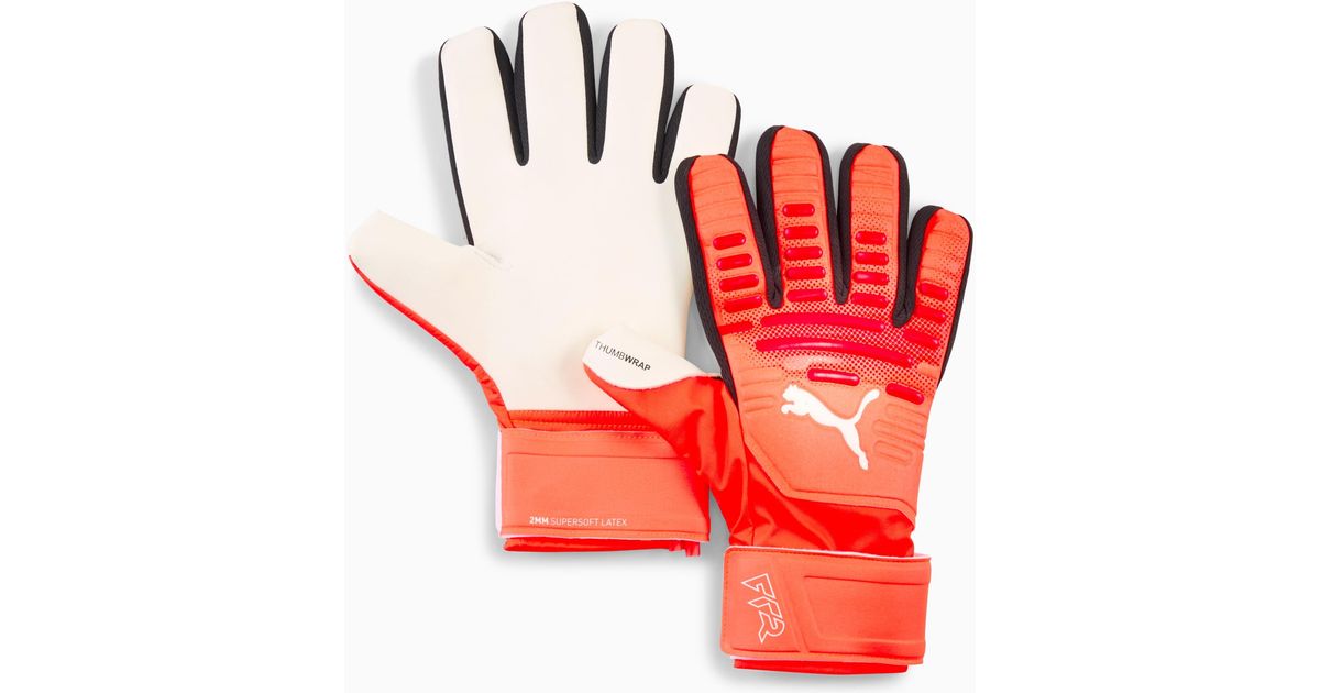 PUMA Future Play Nc Goalkeeper Gloves Glowing in Red | Lyst UK
