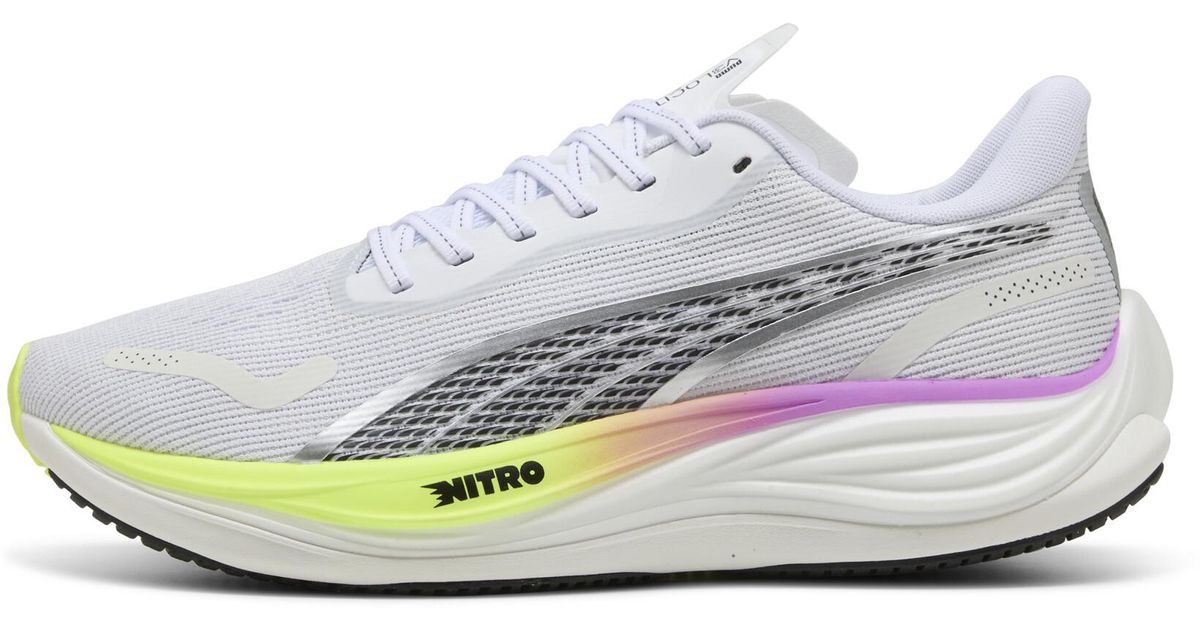 PUMA Velocity Nitroâ 3 Running Shoes in White for Men | Lyst