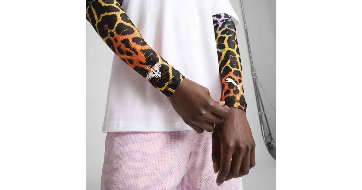 PUMA Melo Alien Skin Basketball Arm Sleeves in Pink for Men | Lyst
