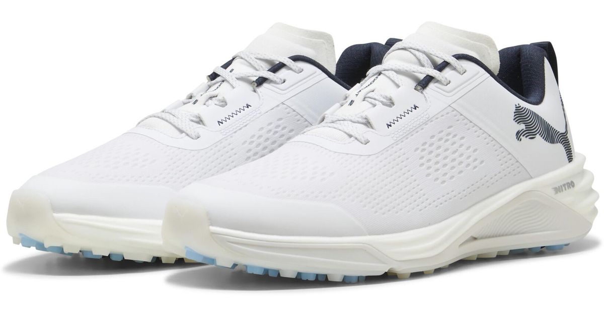 PUMA Shadowcat Nitro 2.0 Golf Shoes in White for Men | Lyst UK