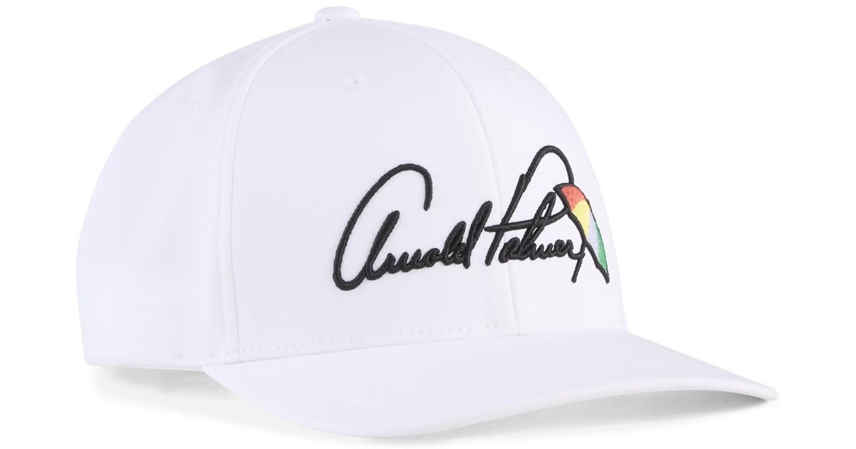PUMA X Arnold Palmer Signature Golf Cap in White for Men | Lyst UK