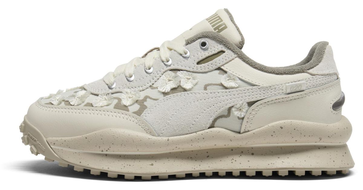 PUMA Style Rider Trim Sneakers in White | Lyst