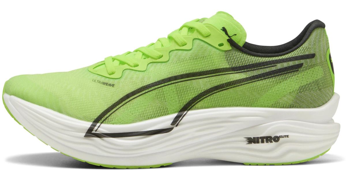 PUMA X Hyrox Deviate Nitro Elite 3 Running Shoes in Green for Men | Lyst