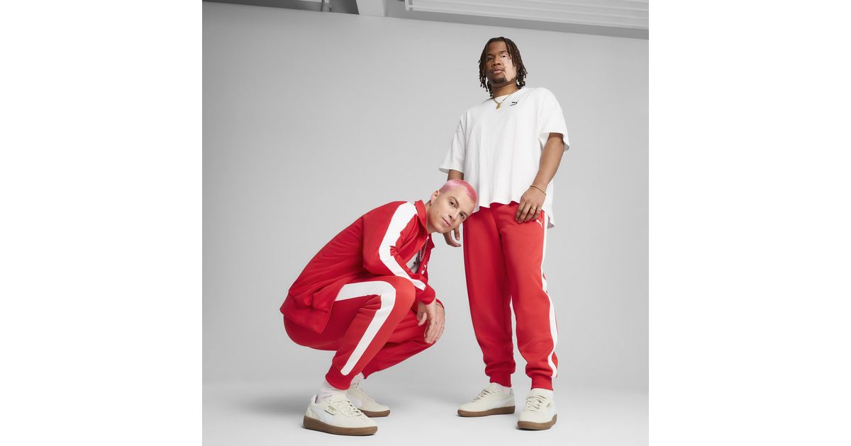 PUMA T7 Track Pants in Red for Men | Lyst