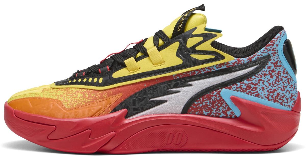 PUMA Scoot Zeros Ii Caution Basketball Shoes in Red | Lyst