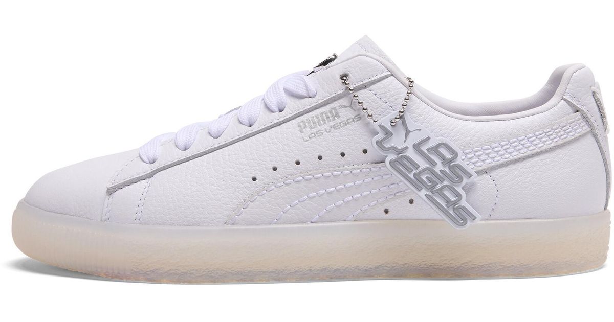 PUMA Clyde Club Flagship Shoes in White | Lyst
