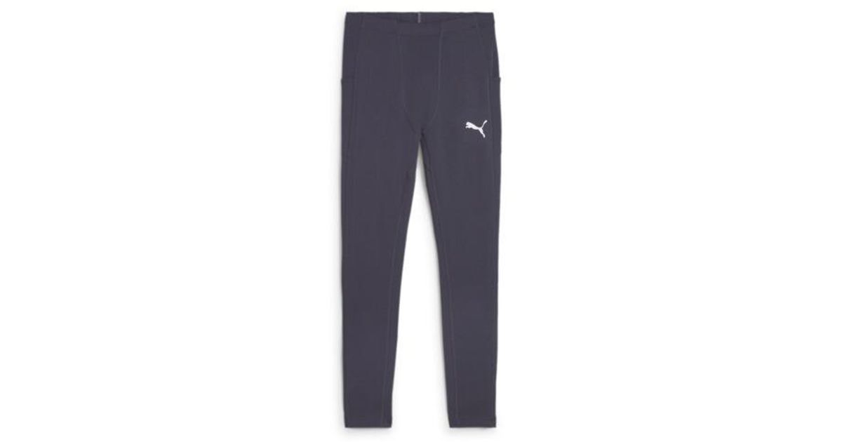 PUMA Run Brushed Tights in Blue for Men | Lyst