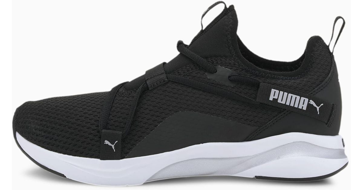 PUMA Rubber Softride Rift Slip On Shoes in Black - Lyst