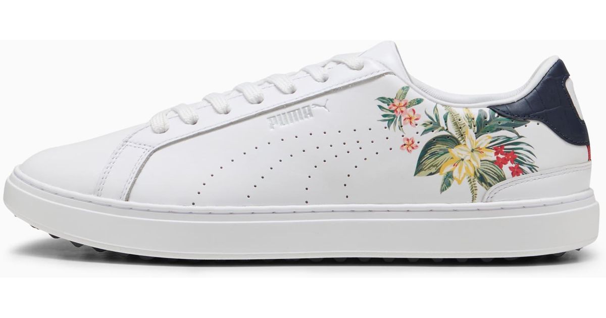 PUMA X Palm Tree Crew Classic G Golf Shoes Dark in White for Men | Lyst UK