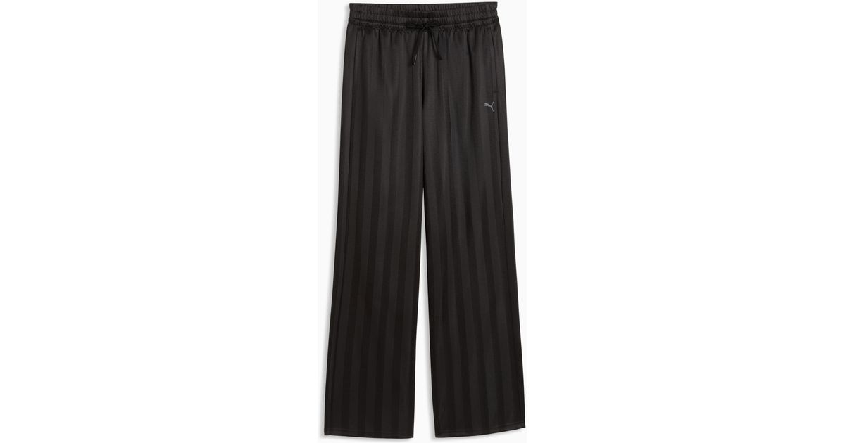 PUMA League Wide Leg Pants in Black | Lyst UK
