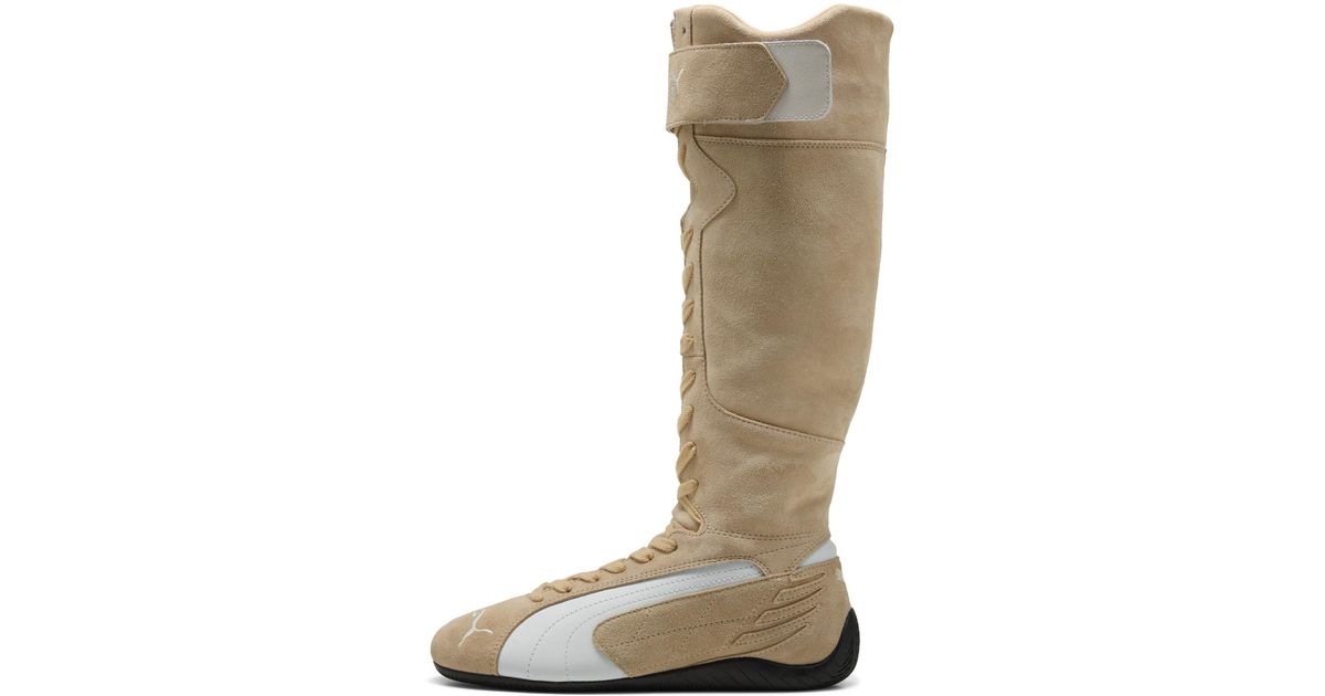 PUMA Speedcat Boot Knee-High Boots in Natural | Lyst