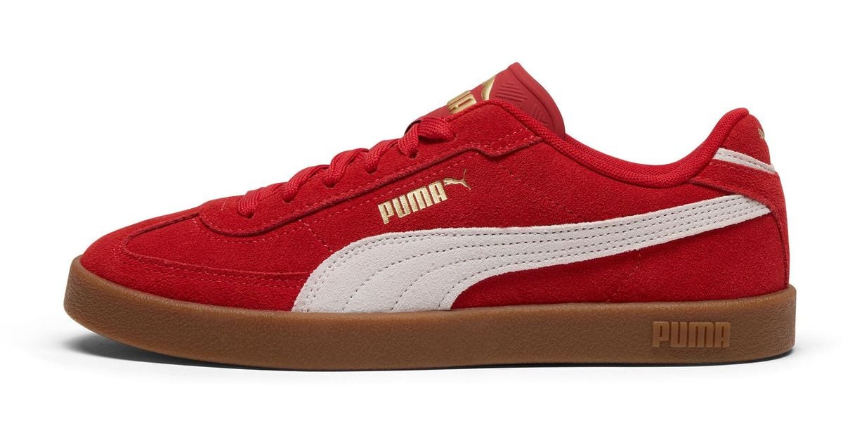 PUMA Club Ii Era Suede Sneakers in Red | Lyst