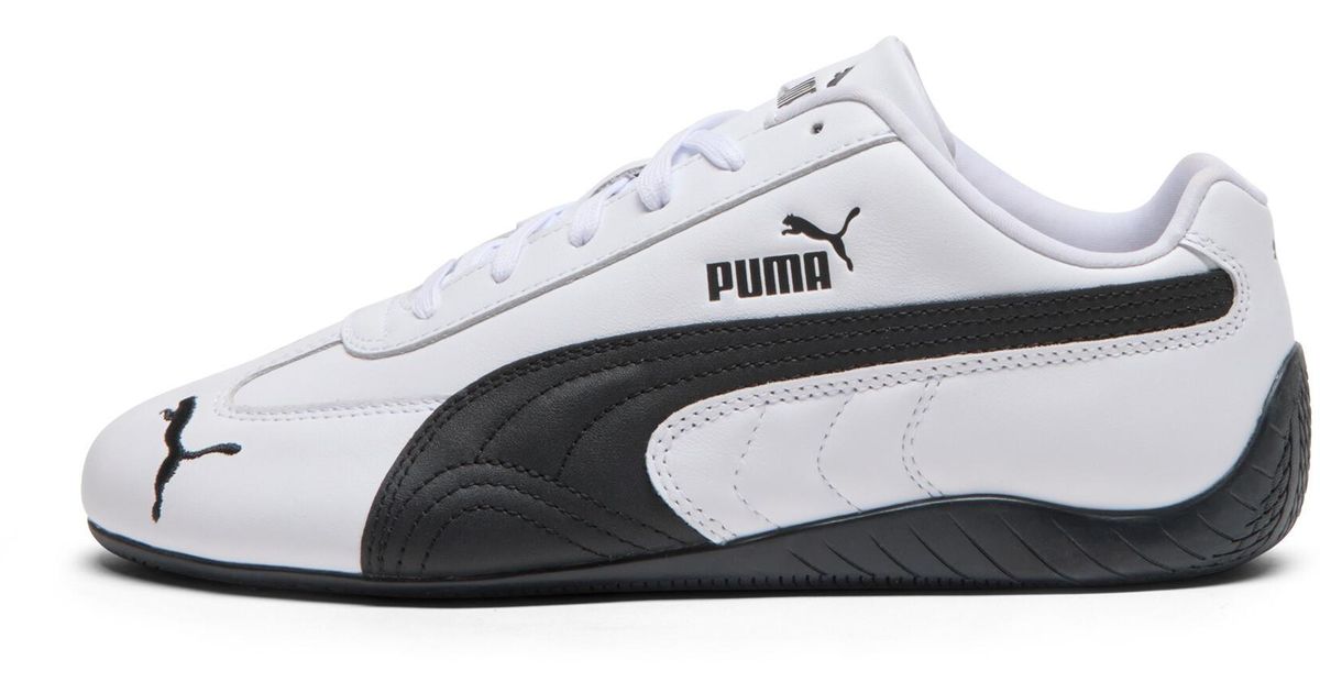 PUMA Speedcat Full Leather Shoes in White for Men | Lyst