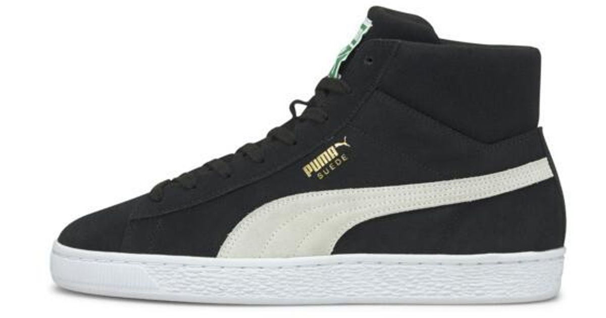 PUMA Suede Mid Xxi Sneakers in Black for Men | Lyst