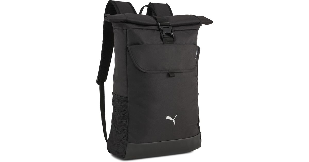PUMA Tech Roll Top 26L Backpack in Black | Lyst UK