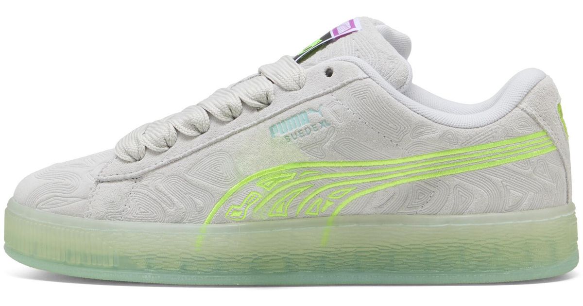 PUMA Suede Xl Alien Sneakers in Green for Men | Lyst