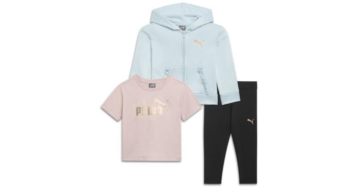 PUMA 3-Piece Floral Logo Toddlers' Set in Blue | Lyst