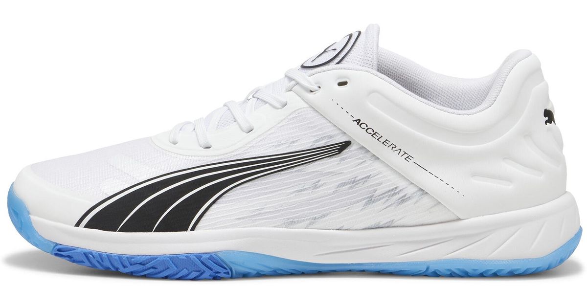 PUMA Accelerate Turbo Indoor Shoes in White for Men | Lyst