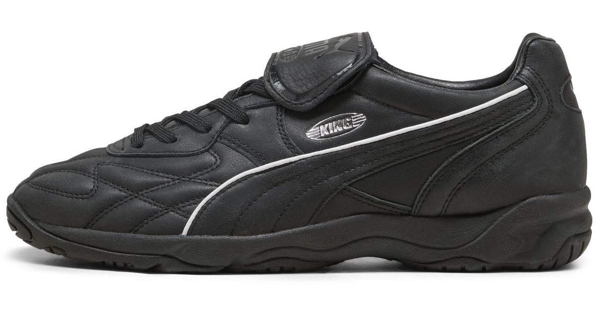 PUMA King Indoor Premium King Indoor Sneakers in Black | Lyst