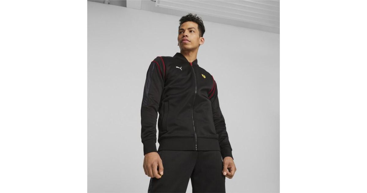 PUMA Scuderia Ferrari Race Mt7 Track Jacket in Black for Men | Lyst