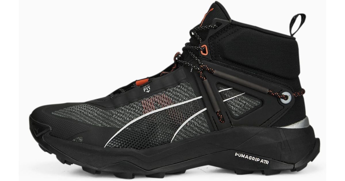 PUMA Explore Nitro Mid Hiking Shoes in Black for Men | Lyst UK