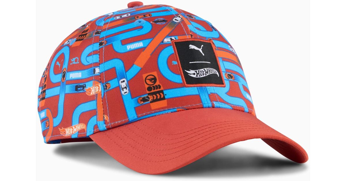 PUMA X Hot Wheels Baseball Cap Fire/Aop in Blue | Lyst UK