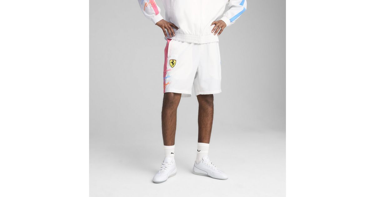 PUMA Scuderia Ferrari Miami Limited Edition T7 7" Shorts Shoes in White ...