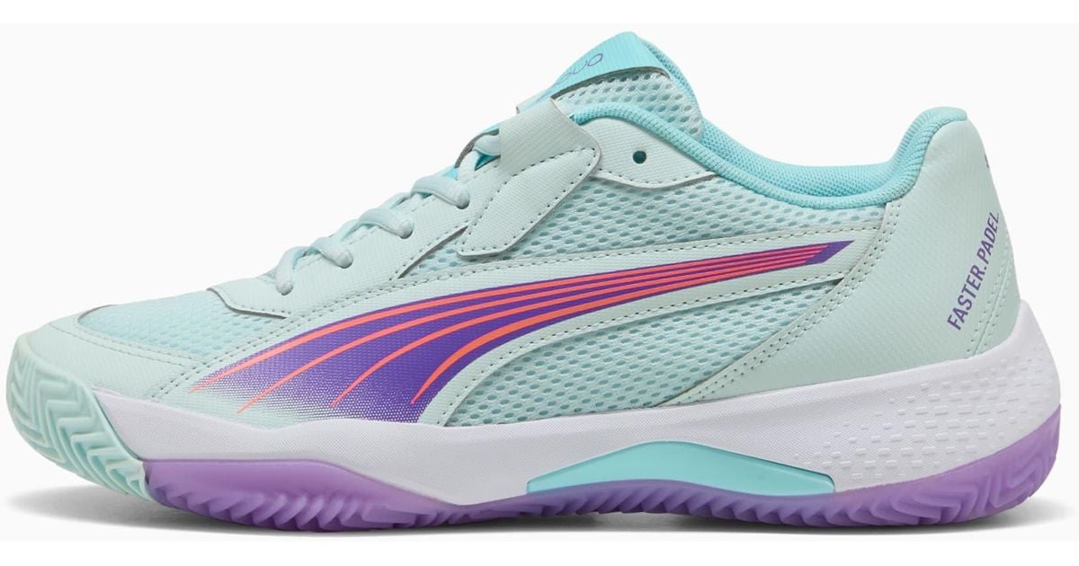 PUMA Nova Court Padel Shoes Peaceful/ Glimmer/Safe Lake in Blue | Lyst UK
