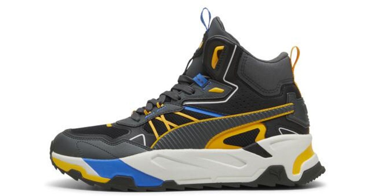 PUMA Trinity Mid Hybrid Hiking Sneakers in Blue for Men | Lyst