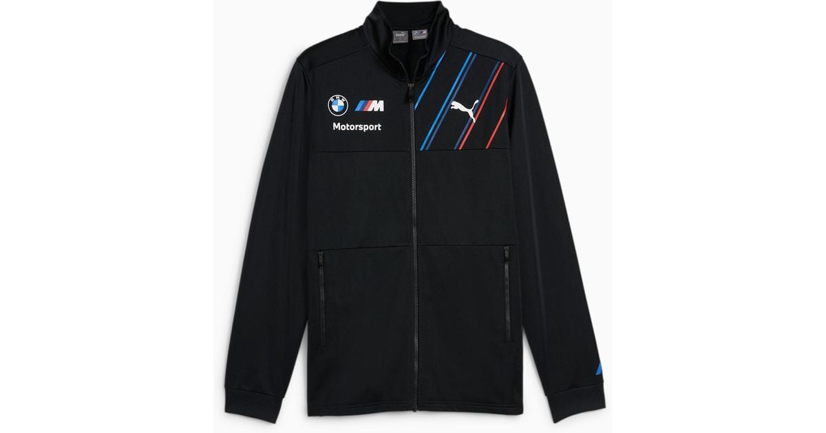 PUMA Bmw M Motorsport Team Track Jacket in Black for Men | Lyst UK