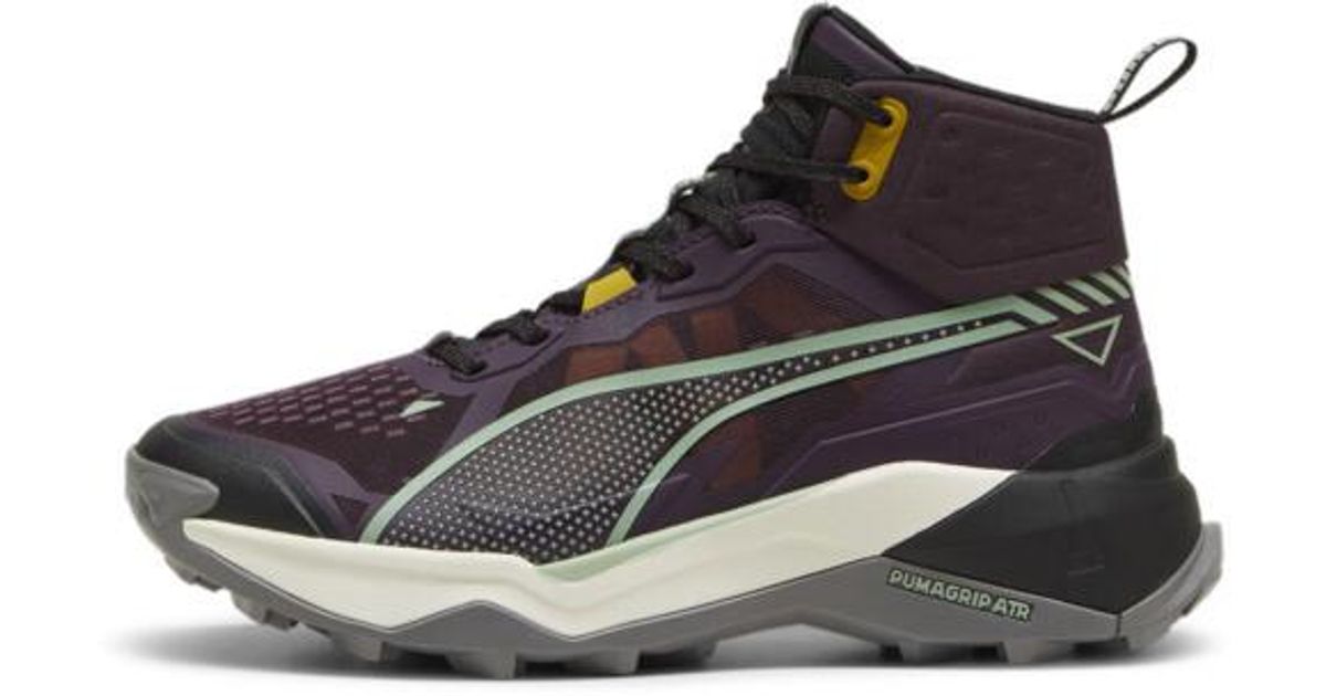 PUMA Seasons Explore Nitroâ ¢ 2 Mid Hiking Shoes in Black | Lyst