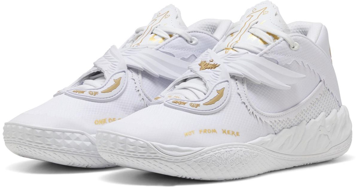 PUMA Mb.05 Mist Basketball Shoes in White | Lyst UK
