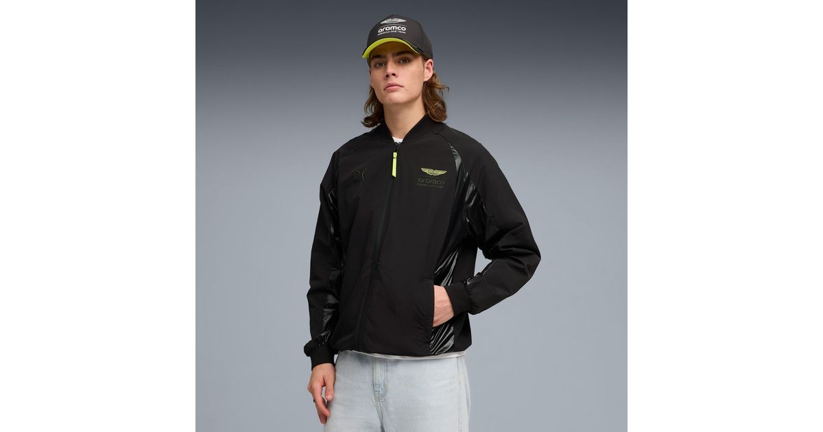 PUMA X Aston Martin Aramco F1Â Team Bomber Jacket in Black for Men ...