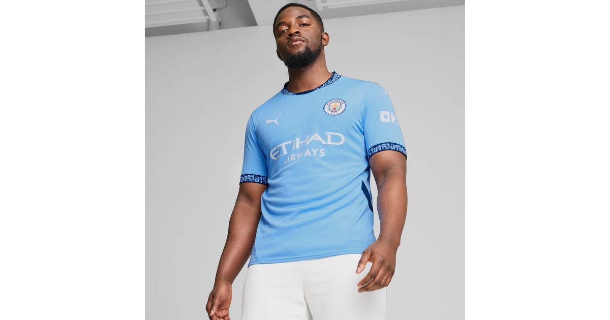 PUMA Manchester City 24/25 Home Jersey in Blue for Men | Lyst UK