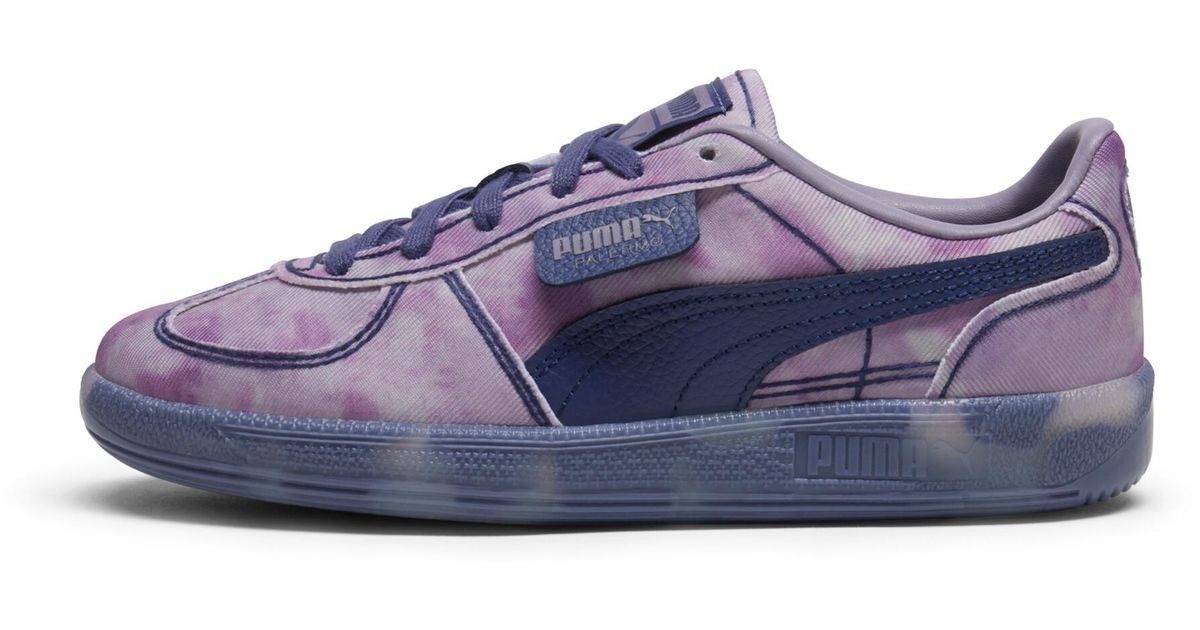 PUMA Palermo Faded Denim Sneakers in Blue | Lyst