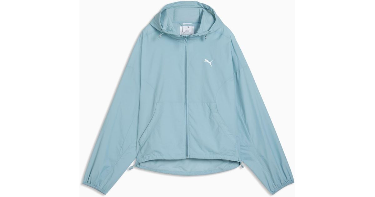 PUMA Tech Sense Oversized Windbreaker Jacket in Blue | Lyst UK