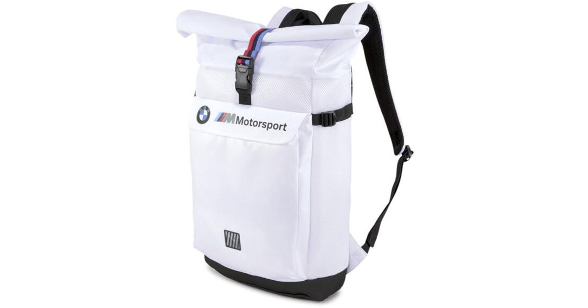 PUMA Bmw M Motorsport Backpack in White | Lyst