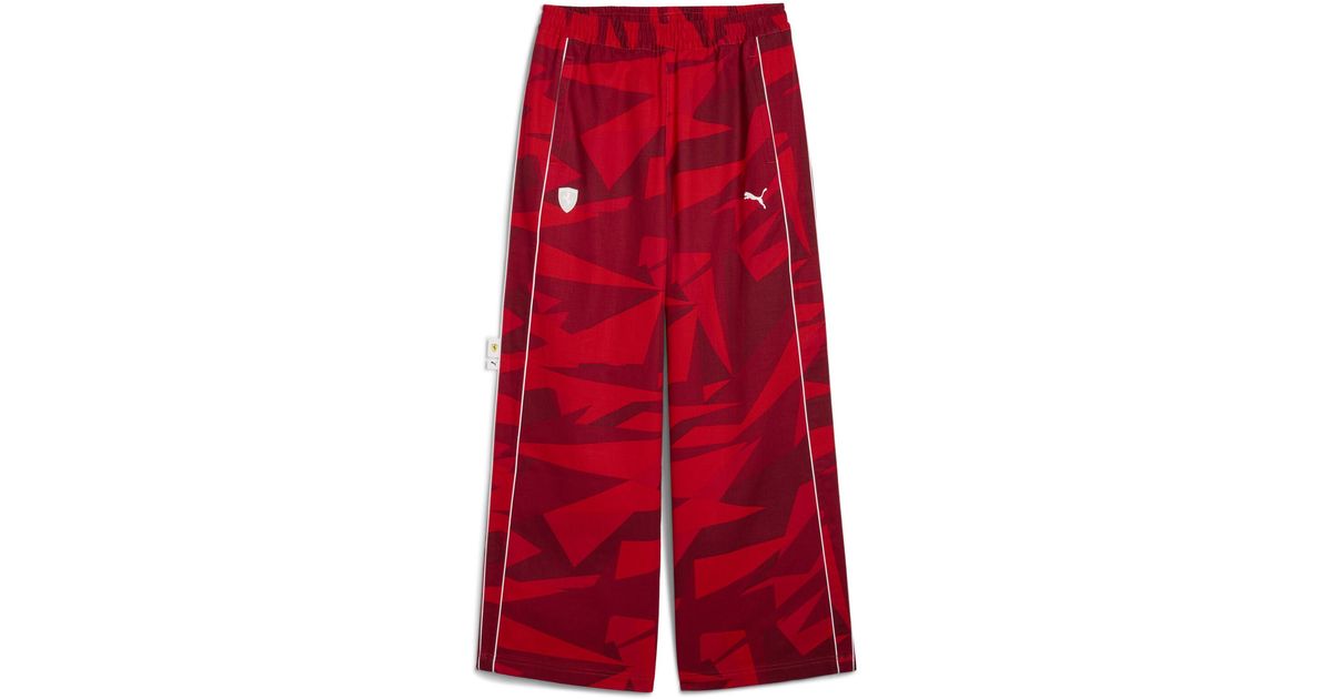 PUMA Scuderia Ferrari Hp 20 Years Of T7 Track Pants in Red for Men ...