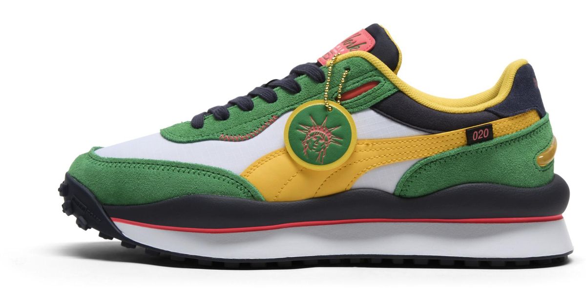 PUMA Style Rider Nyc Flagship Sneakers in Green for Men | Lyst