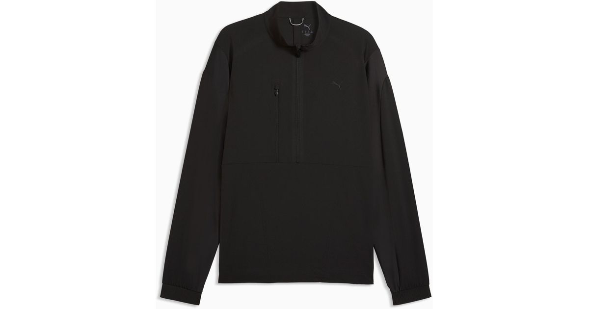 PUMA Golf Wind Jacket in Black for Men | Lyst UK