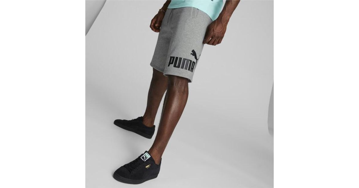 PUMA Logo '10" Shorts in Gray for Men | Lyst