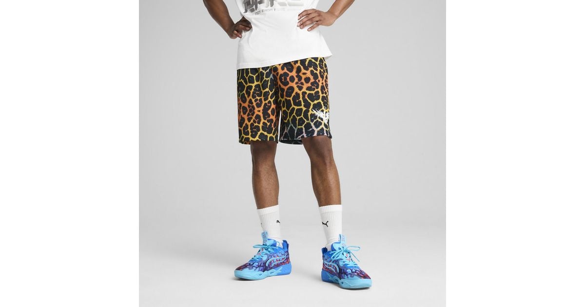 PUMA Melo Alien Skin Basketball Shorts in Blue for Men | Lyst