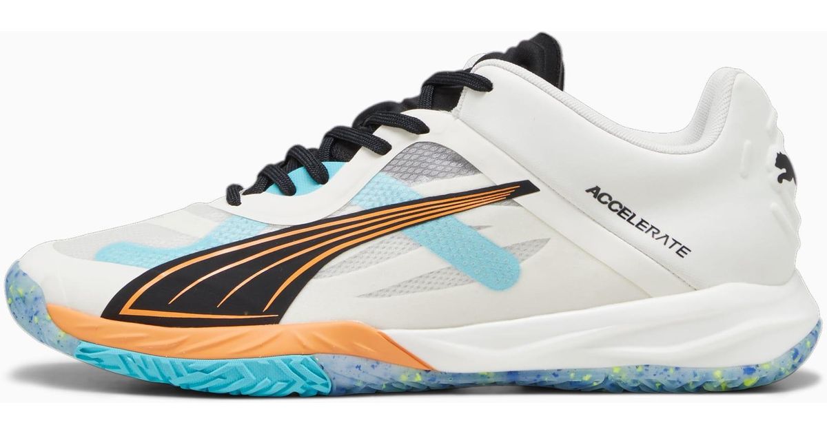 PUMA X First Mile Accelerate Nitro Sqd Handball Shoes in White | Lyst UK