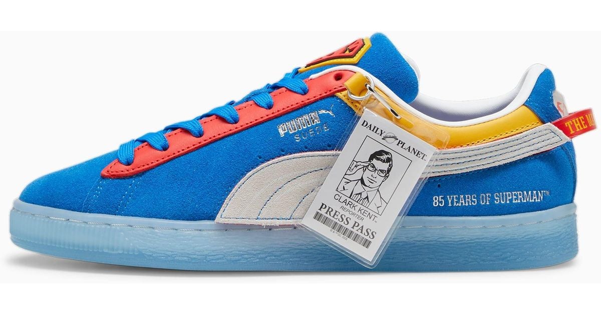 PUMA X Superman 85th Anniversary Suede Sneakers in het Blauw | Lyst BE
