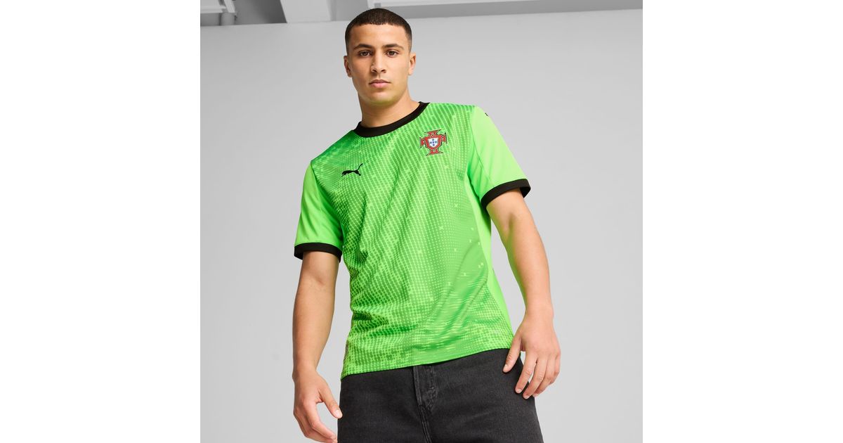 PUMA Portugal 2025 Goalkeeper Short Sleeves Jersey Pes in Green for Men ...