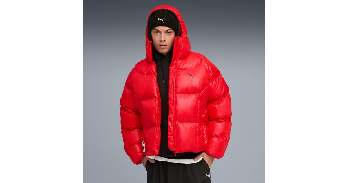 PUMA Tech-X Oversized Primaloftâ Puffer Jacket in Red for Men | Lyst UK
