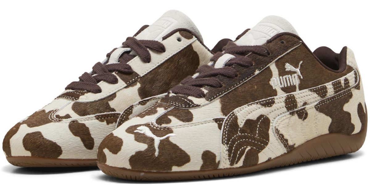 PUMA Speedcat Cow Print Animal Print Sneakers in Brown | Lyst UK